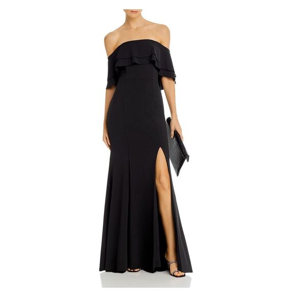 AQUA DRESSES | Dresses | Aqua Dresses Womens Overlay Flutter Sleeve ...